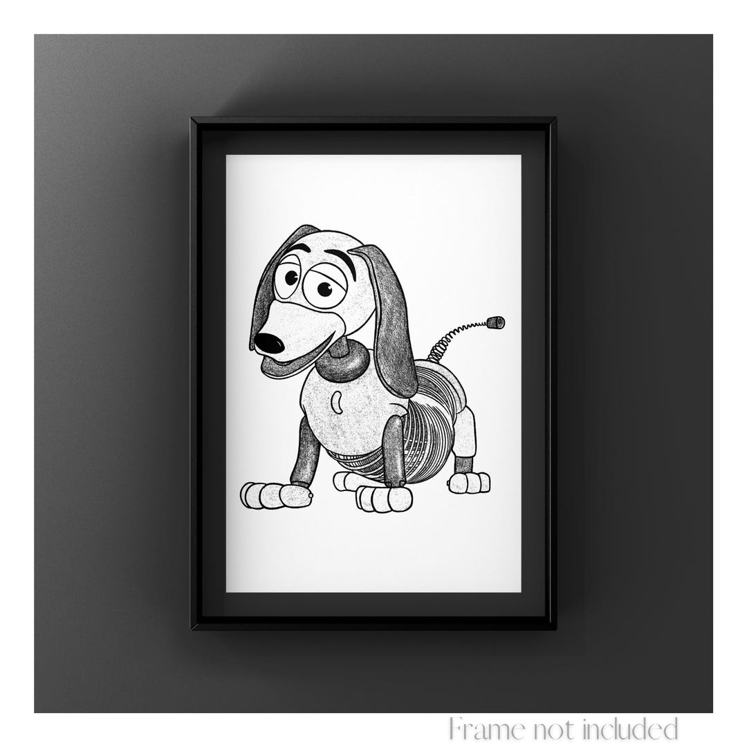 Slinky Dog Print Toy Story Drawing Pet Walt Disney Sketch Animal ...