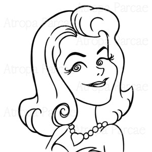 Bewitched Print Samantha Stephens the Flintstones Elizabeth Montgomery ...