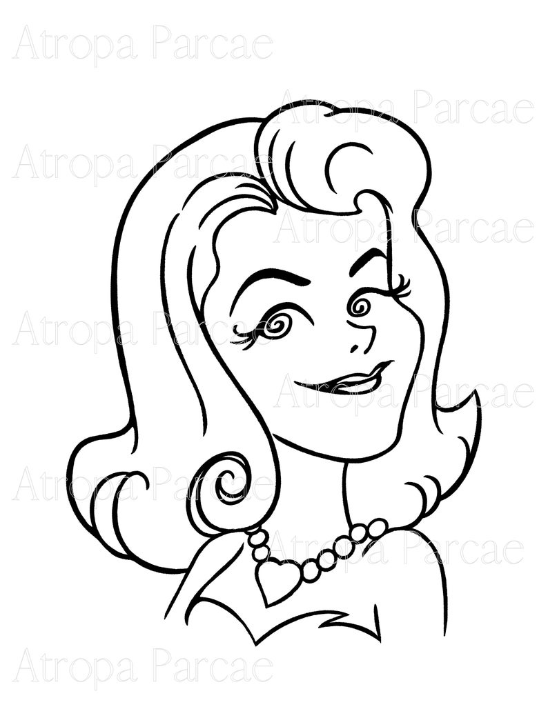 Bewitched Print Samantha Stephens the Flintstones Elizabeth Montgomery ...