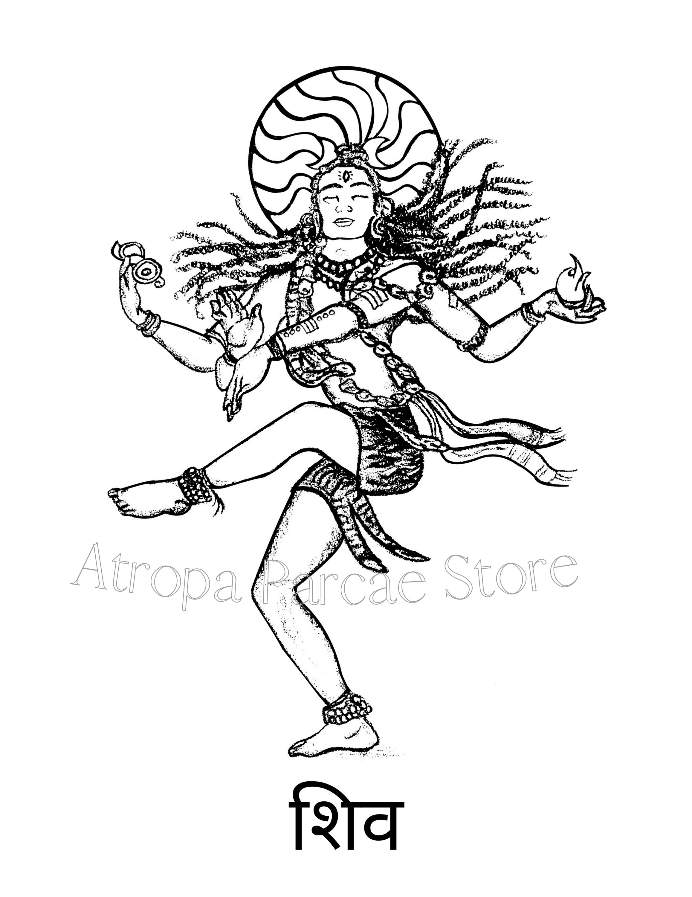 Nataraja Drawing