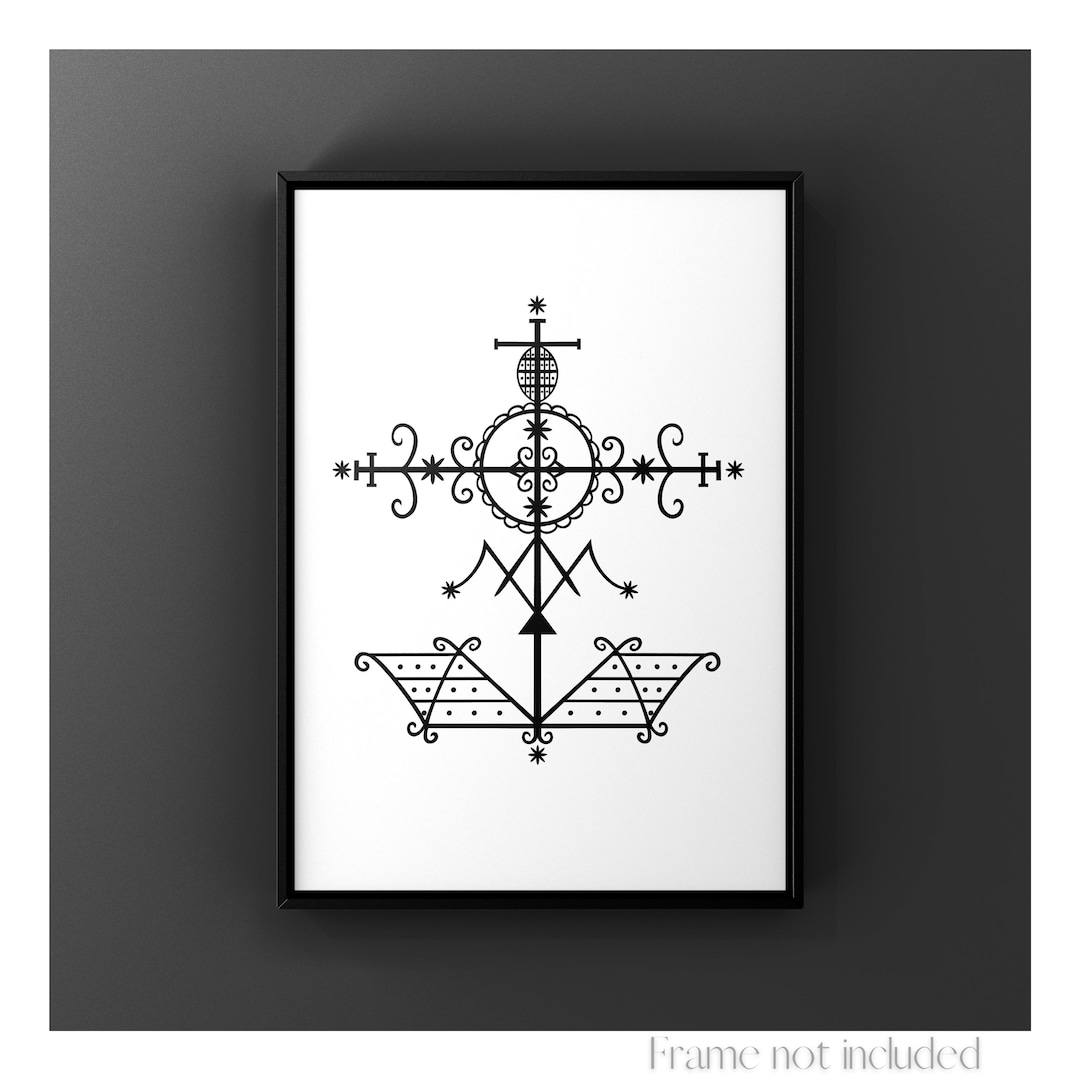 Digital Download Simbi Dlo Veve Print Voodoo Drawing Loa Voodoo ...