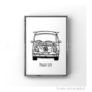 The Twinkie Westfalia Print Volkswagen OBX Illustration Outer Banks ...