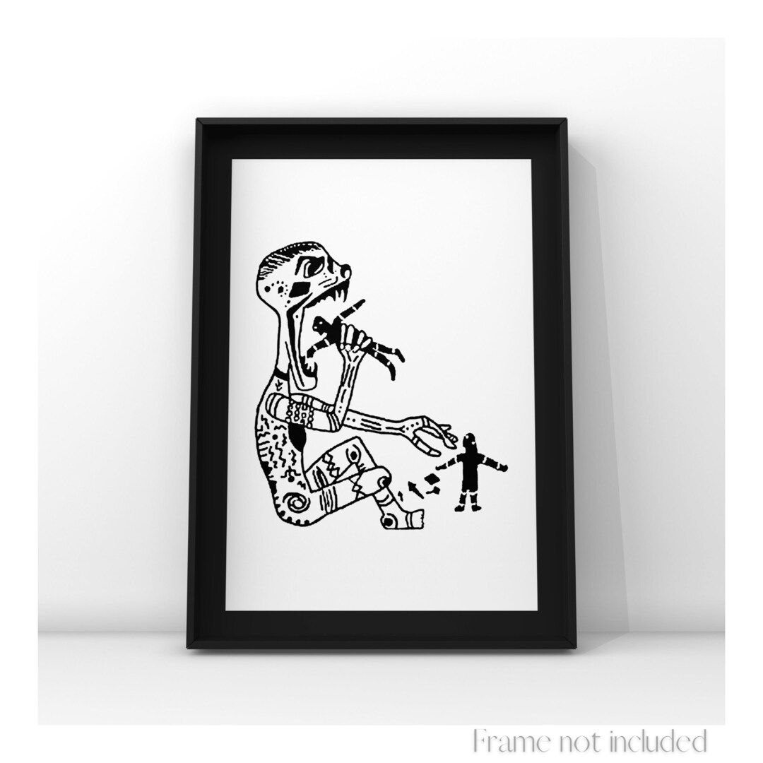 Apotamkin Print THE COLD ONE Illustration Vampire Creature Twilight ...