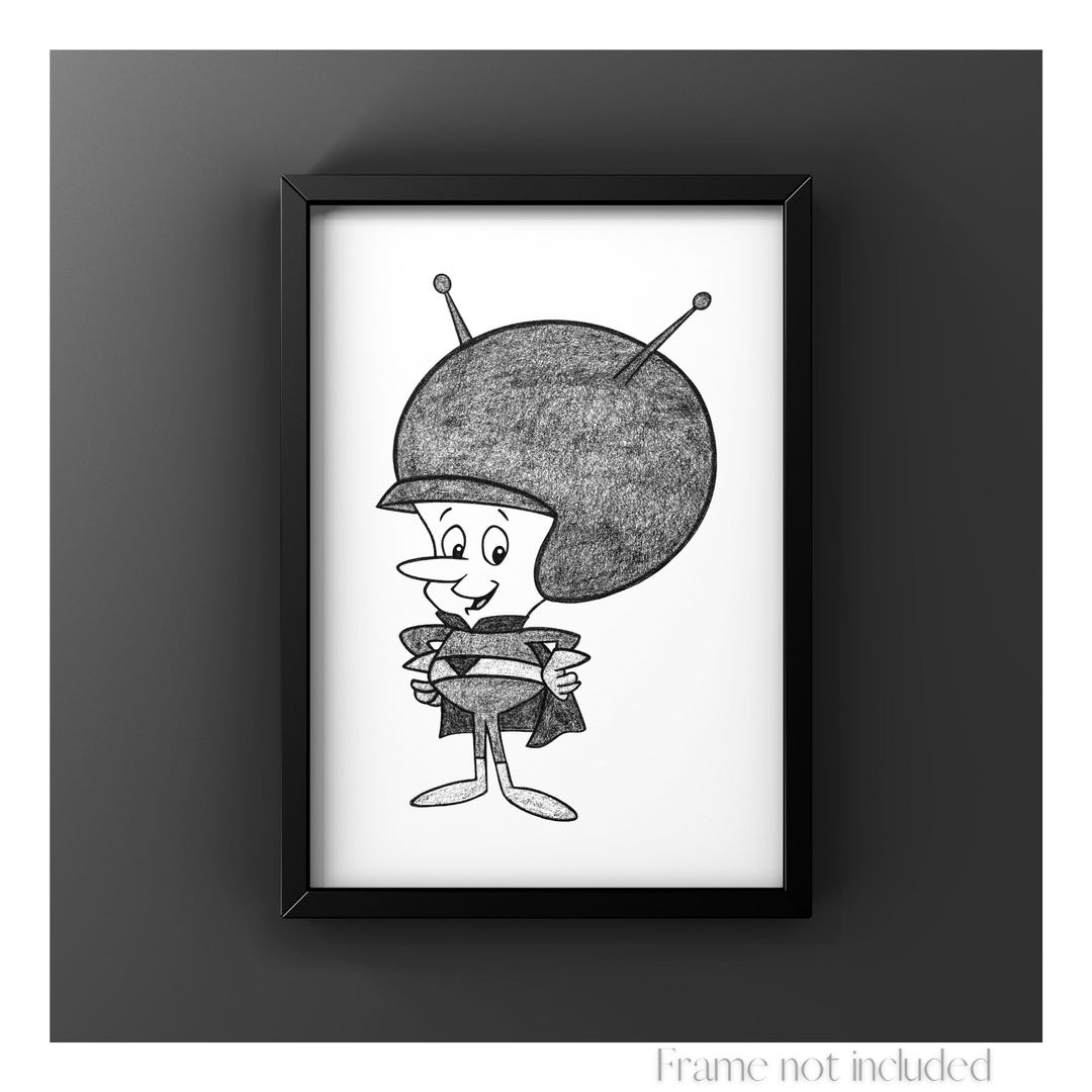 Digital Download the Great Gazoo Print the Flintstones Drawing Alien ...