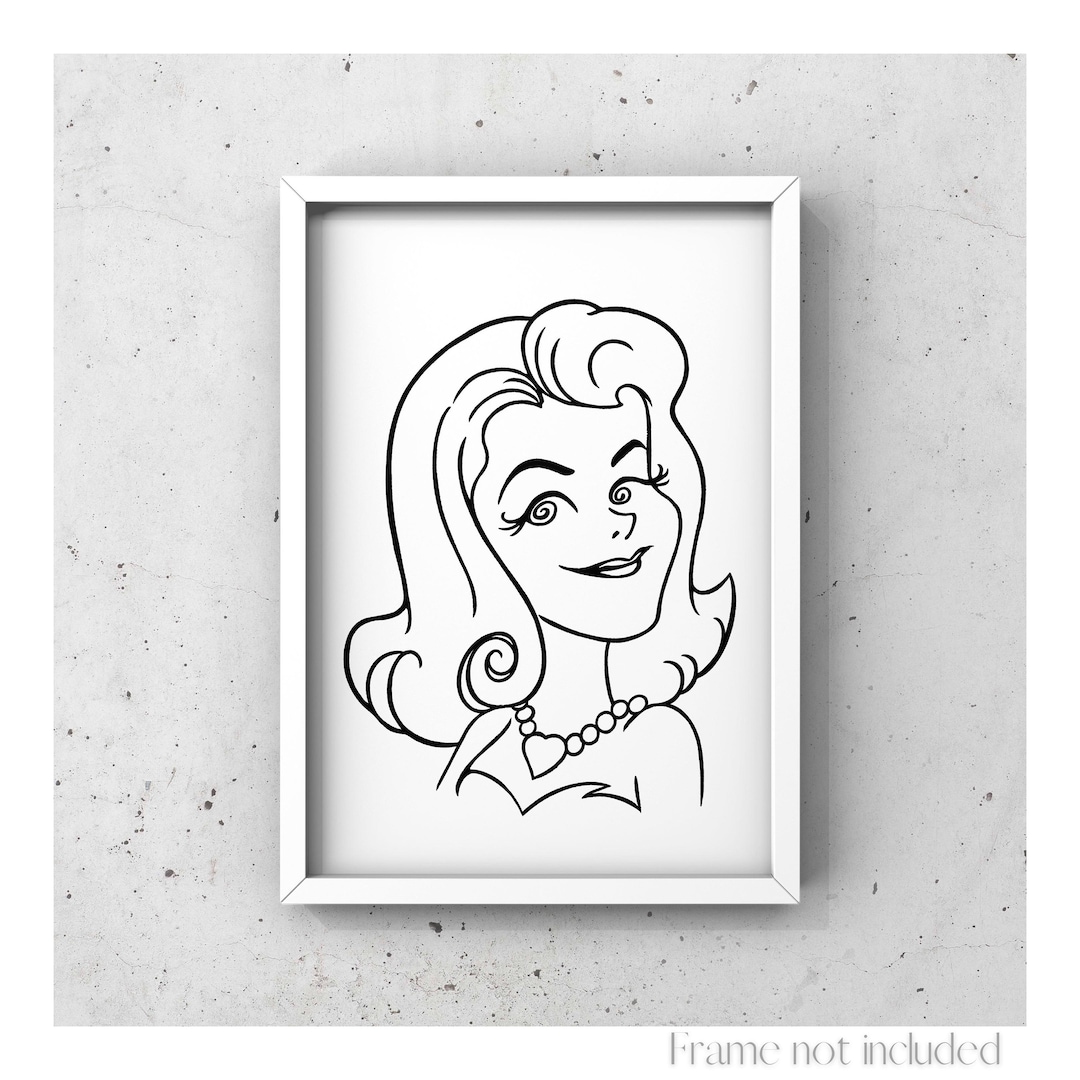 Bewitched Print Samantha Stephens the Flintstones Elizabeth Montgomery ...