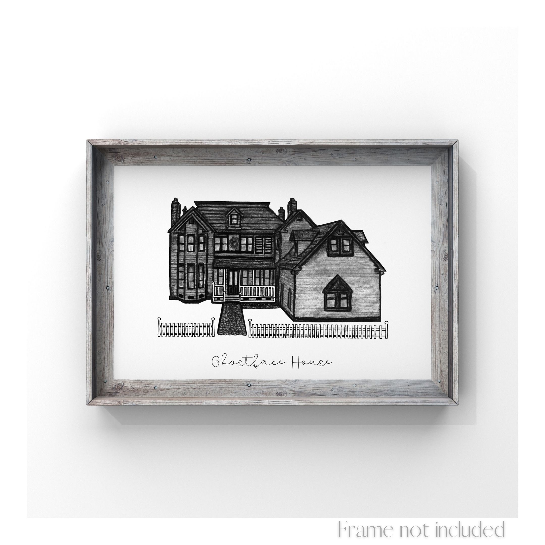 Scream Stu's House Print Ghostface Residence Illustration - Etsy Canada