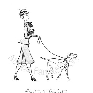 101 Dalmatians Set of 7 Prints Perdita & Pongo Anita and Roger One ...