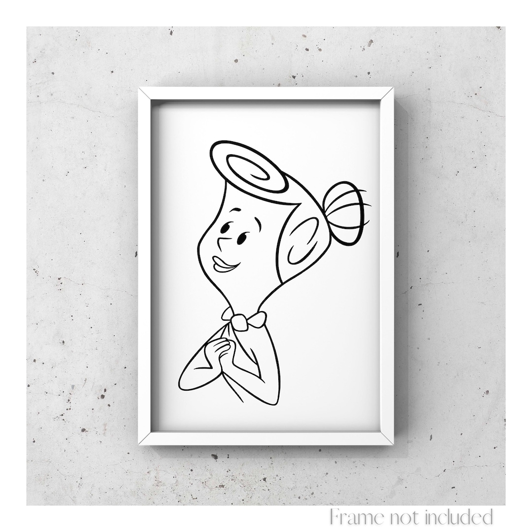 Wilma Flintstone Print the Flintstones Illustration Anime Yabba-dabba ...