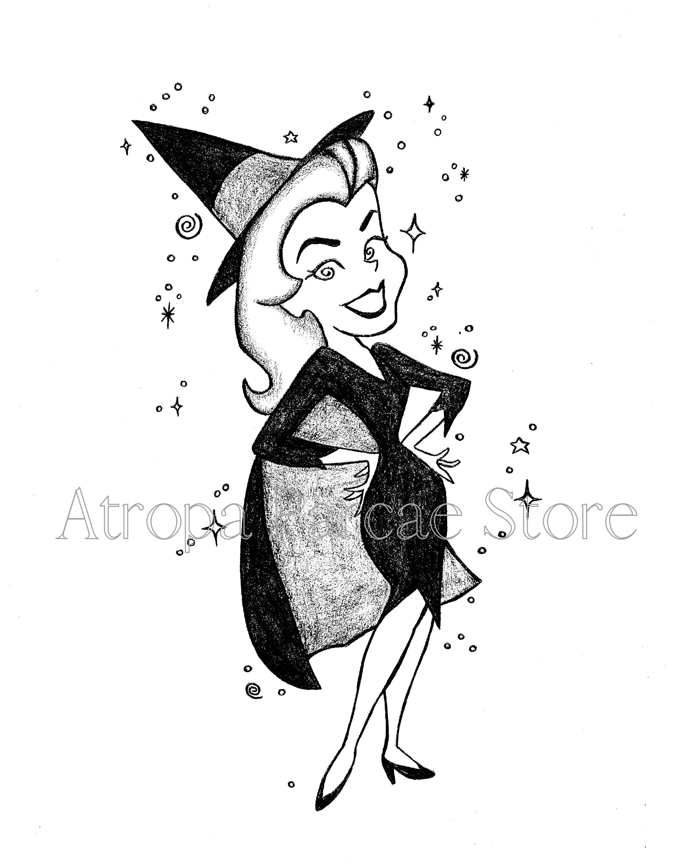 Bewitched Elizabeth Montgomery Samantha Stephens Portrait Illustration ...
