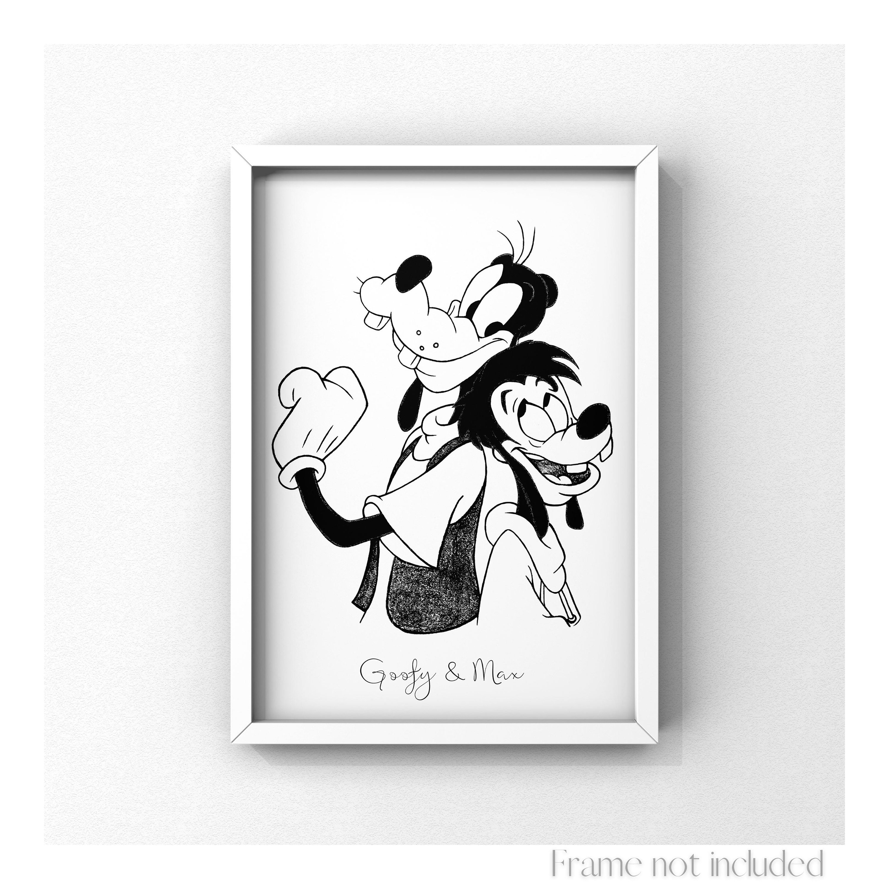 Max and Goofy Print A Goofy Movie Walt Disney Illustration - Etsy Finland