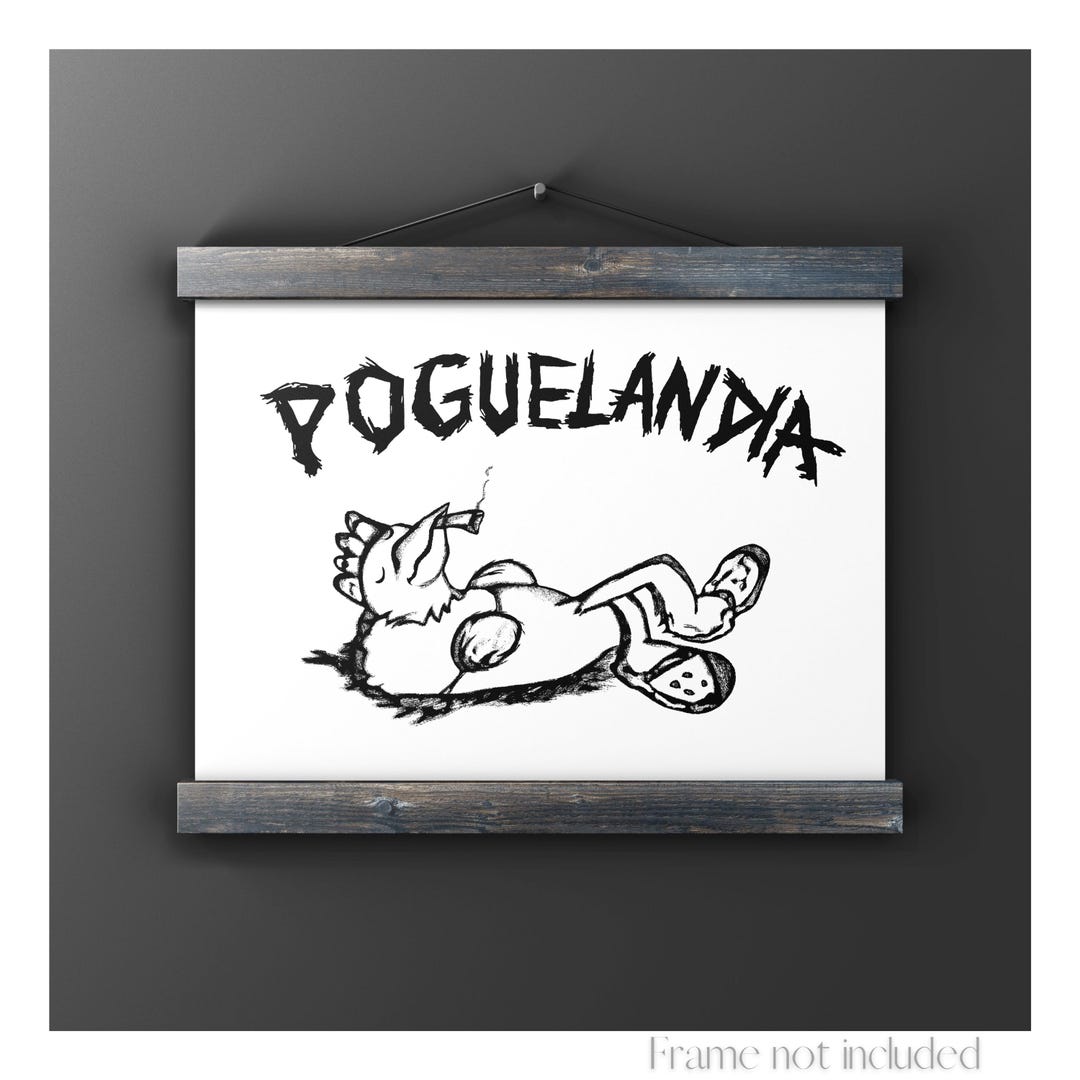Digital Download Poguelandia Print OBX Drawing Outer Banks Illustration ...