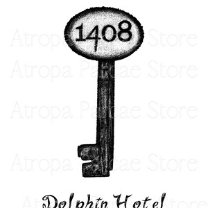 1408 Dolphin Hotel Illustration Key Stephen King Print New York Horror ...