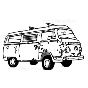The Twinkie Westfalia Print Volkswagen OBX Illustration Outer Banks ...