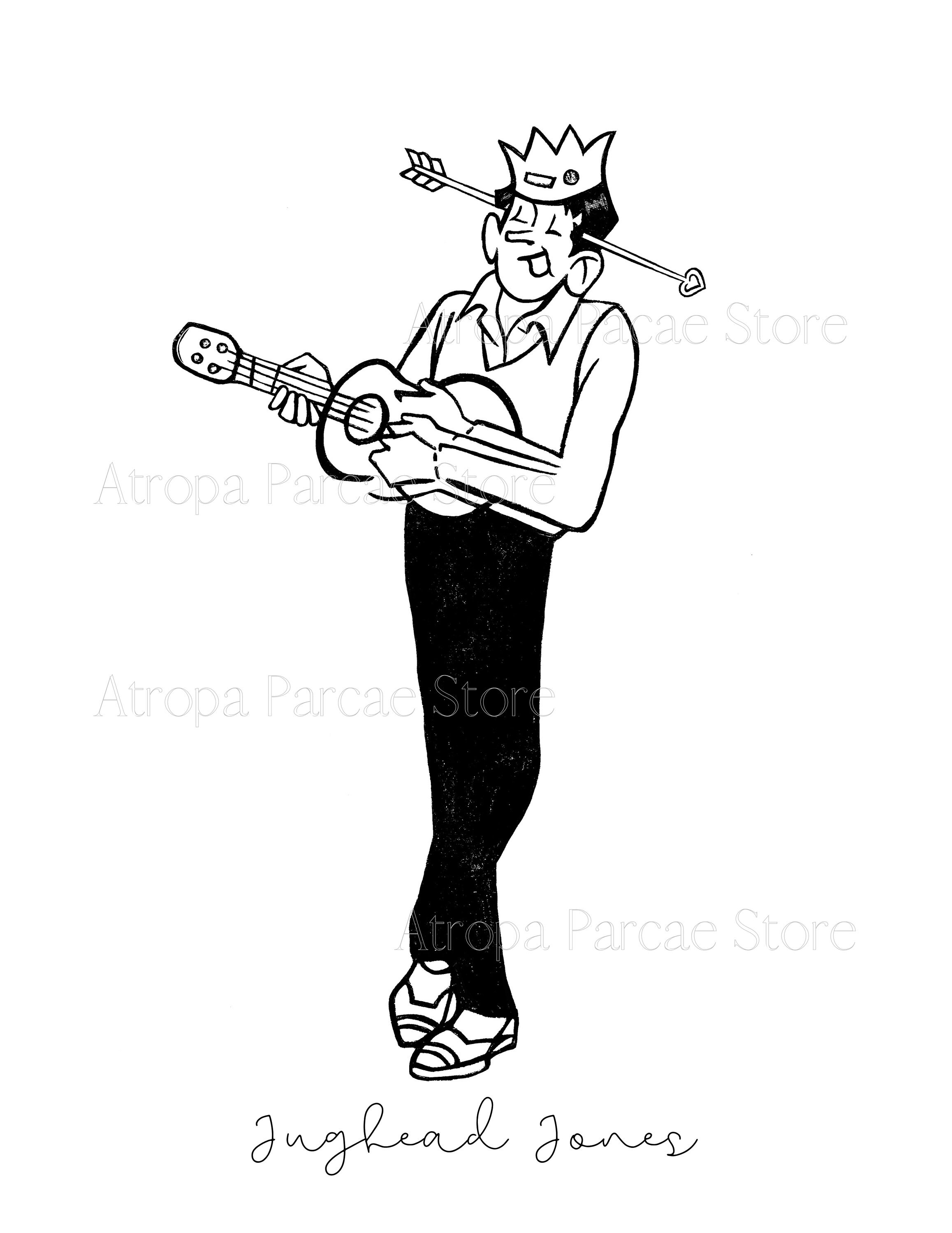 Jughead Jones Forsythe Pendleton Archie Comics Illustration - Etsy