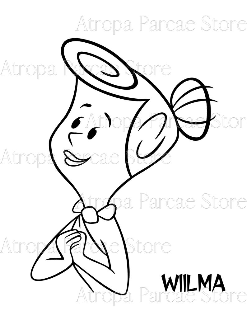 Wilma Flintstone Print the Flintstones Illustration Anime Yabba-dabba ...