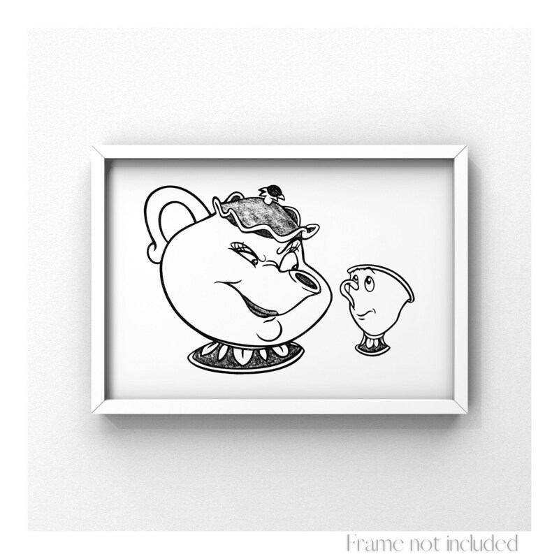 Mrs Potts Print - Etsy