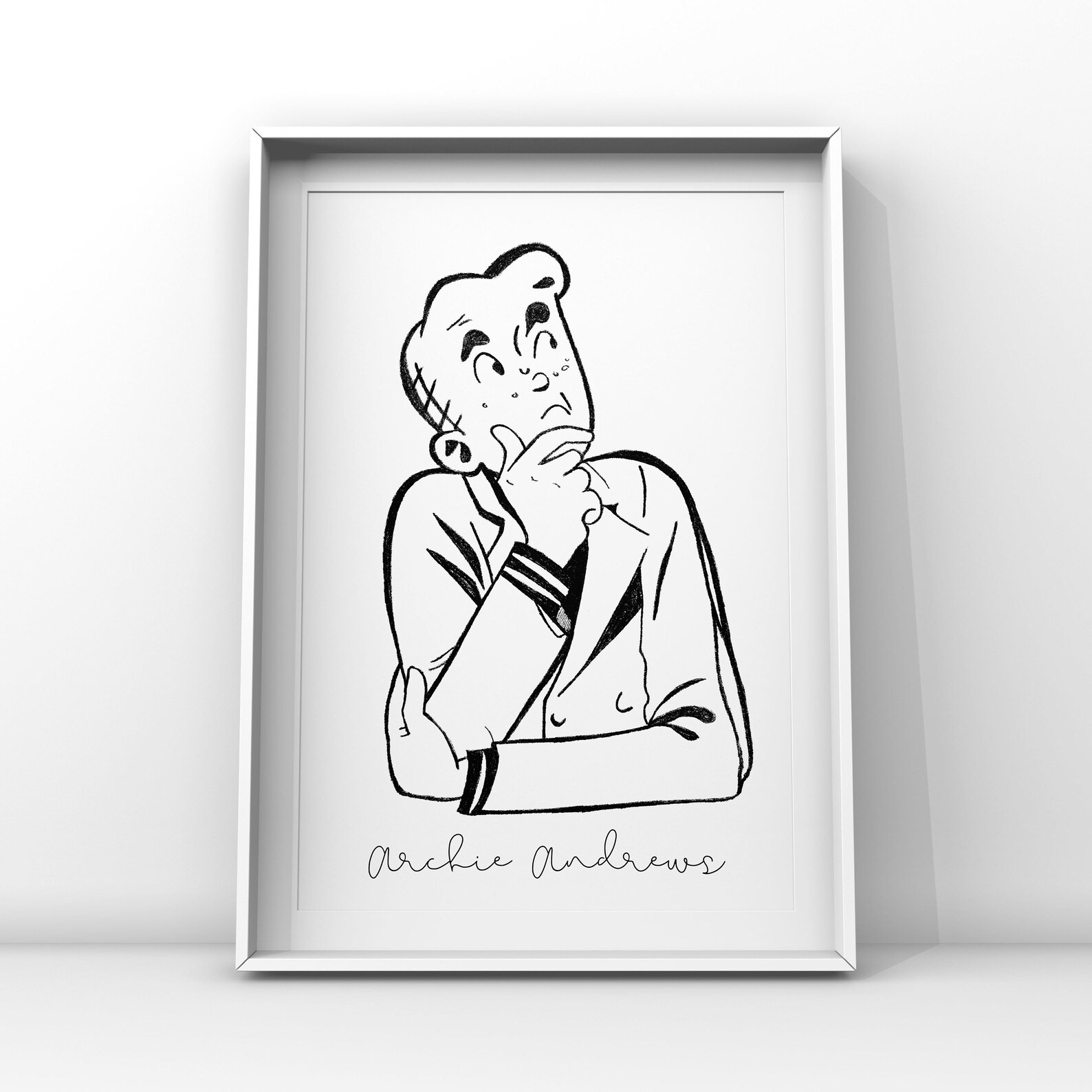 Archie Archibald Andrews Archie Comics art Illustration Print | Etsy