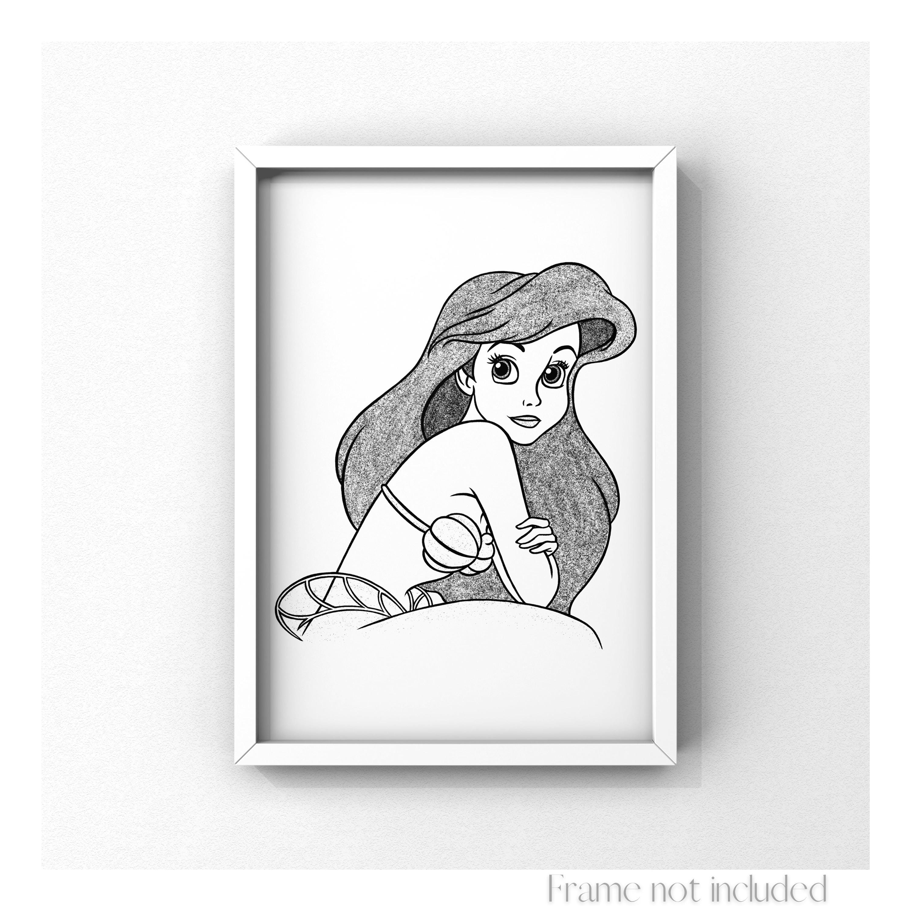 Drawings Of Ariel The Little Mermaid