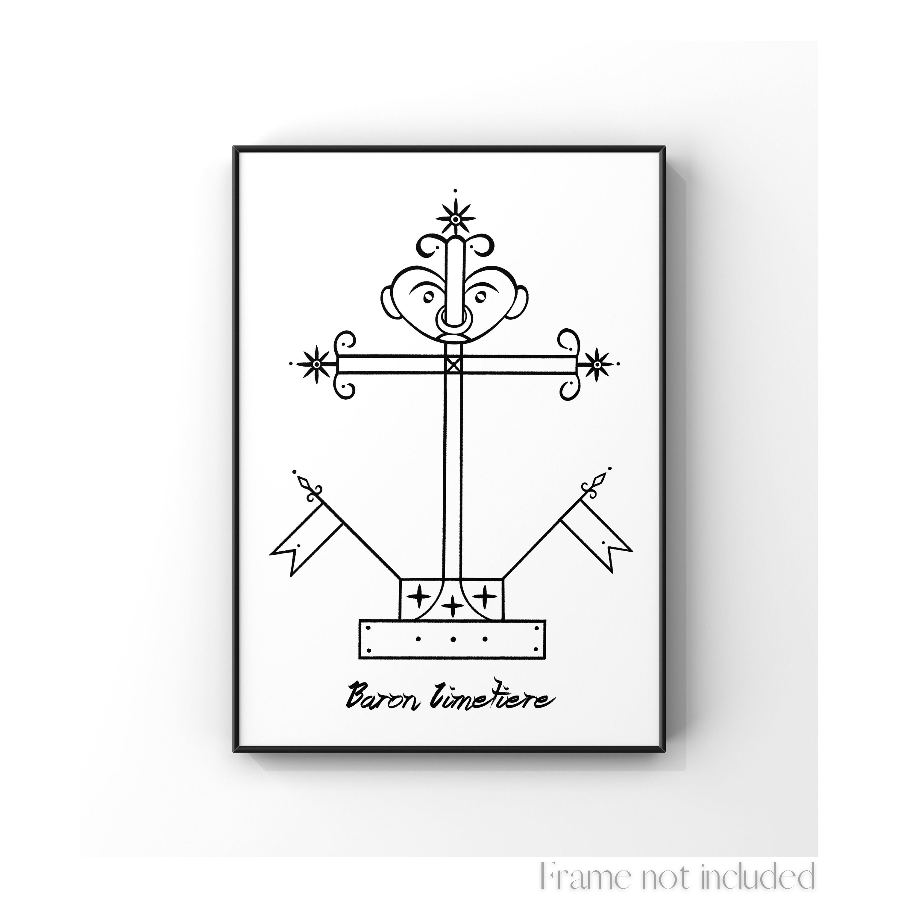 Voodoo Veve Tattoos Maman Brigitte Sigil Veve Vinyl Sticker
