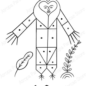Veve Gran Bwa Lwa Voodoo Symbol Print Loa Sigil New Orleans Magic ...