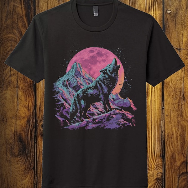 Vintage Wolf Shirt for Women - Etsy UK