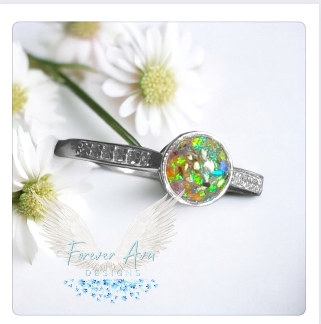 Cremation Ashes & Memorial Ring, Cremation Ashes Ring, Bereavement Ring ...