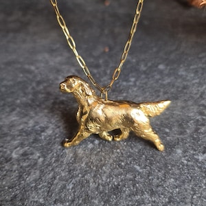 Irish Setter Necklace, Irish Setter Art, Dog Jewelry, Setter Pendant ...