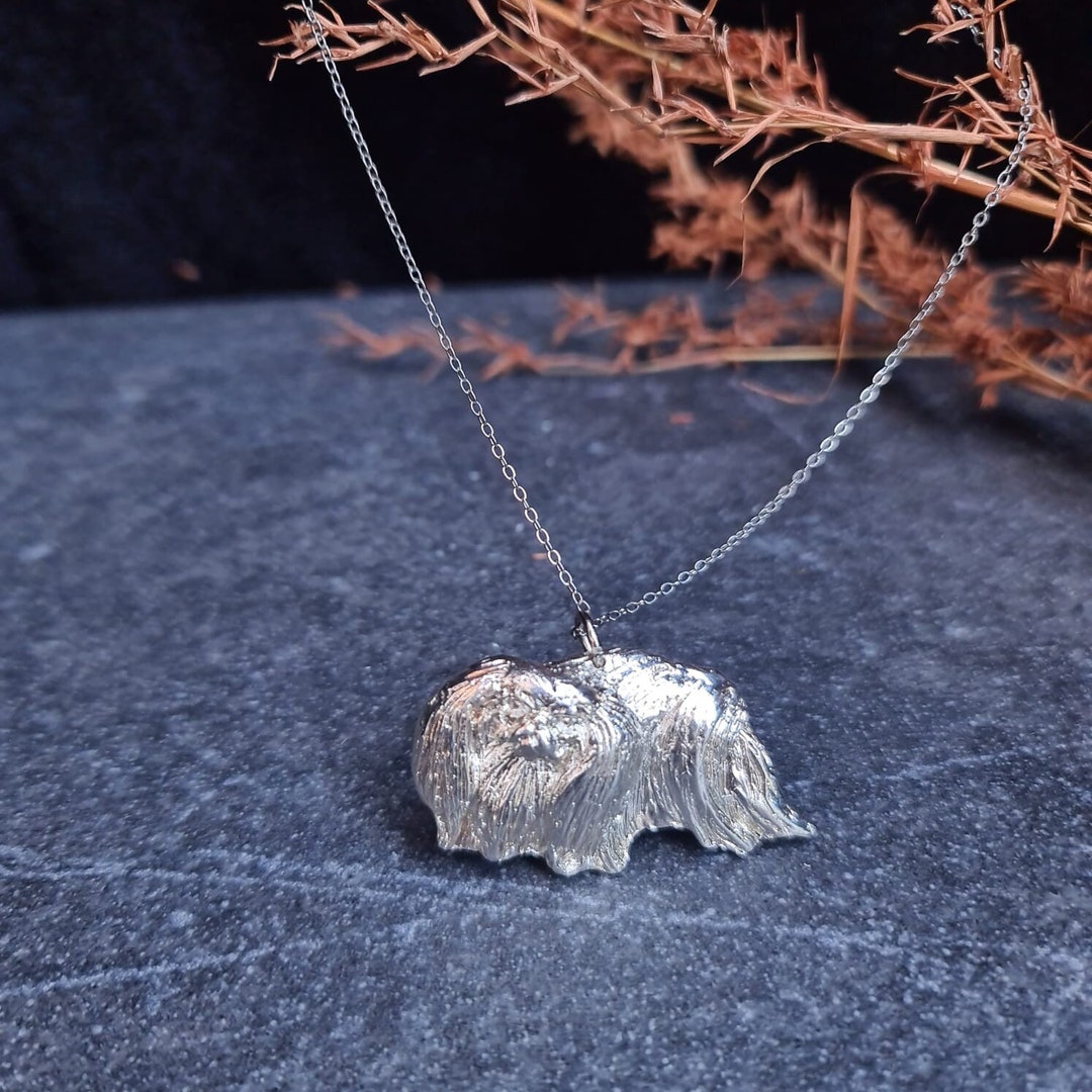 Handmade Pekingese Dog Pendant Necklace: 24k Gold Plated Finish - Etsy