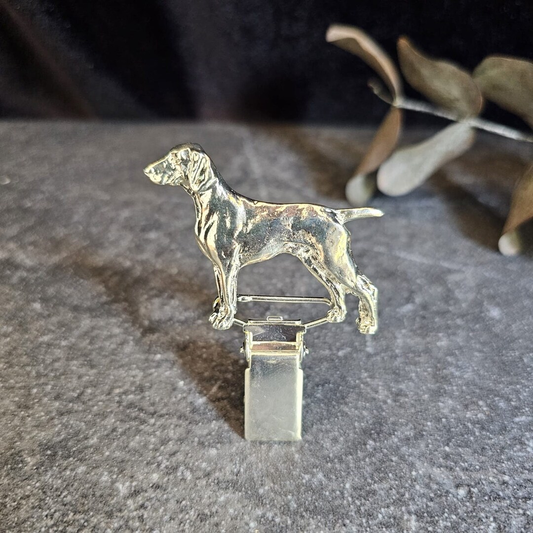 WEIMARANER NUMBER HOLDER Brooch – Dog Show Ring Clip for Exhibitors ...