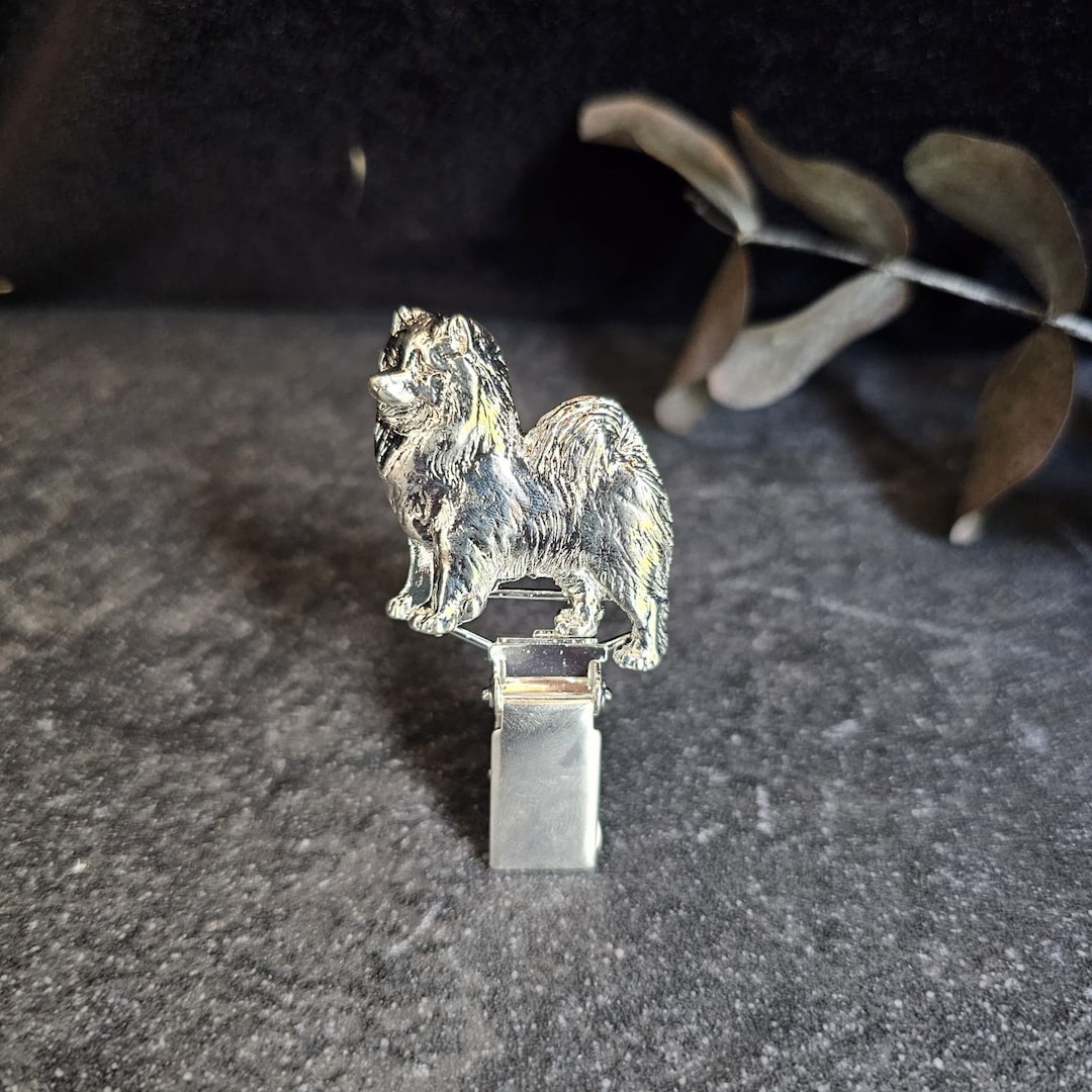 SAMOYED NUMBER HOLDER Brooch or Dog Show Ring Clip, Exhibitor Ring Clip ...
