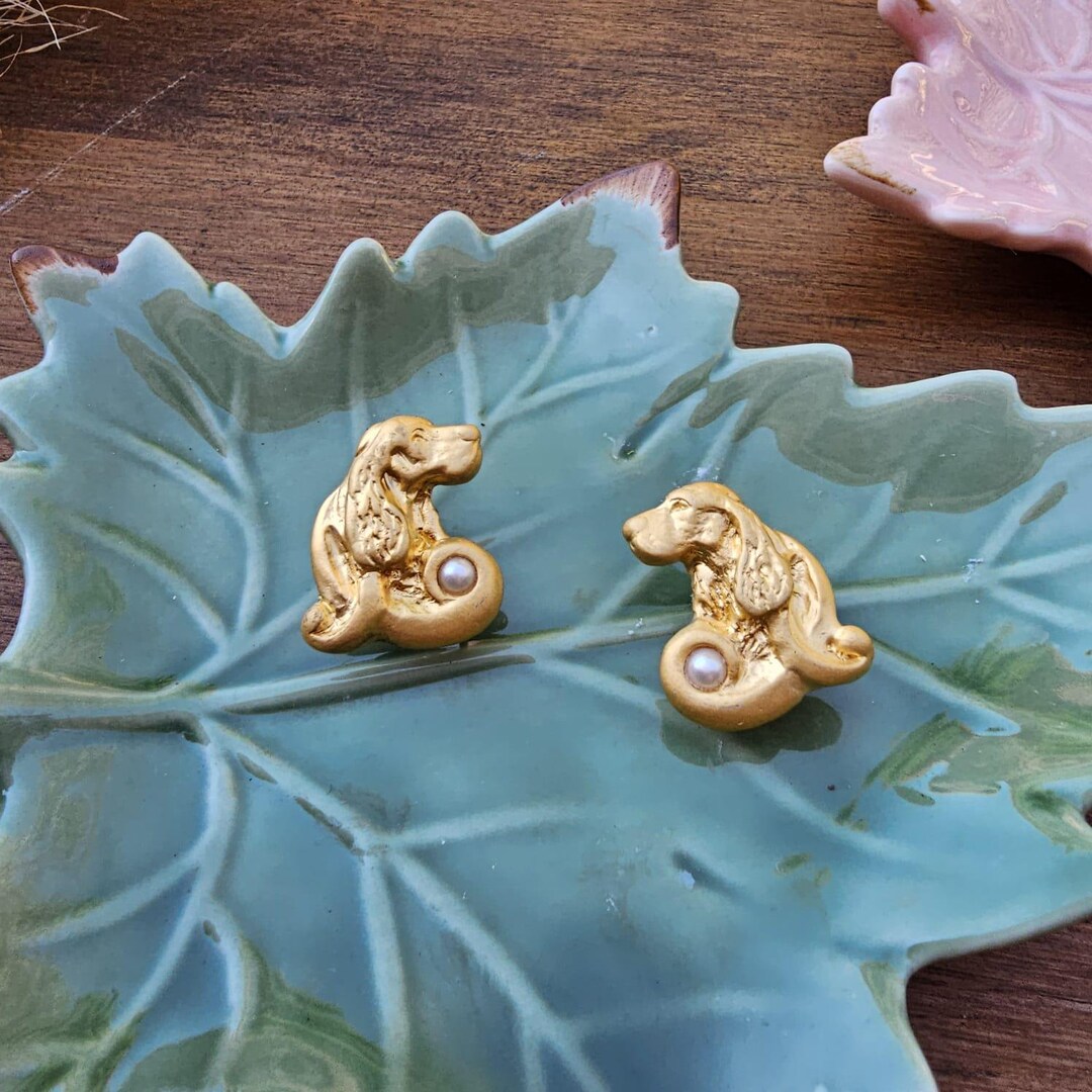 24K Gold Plated English Cocker Spaniel Earrings: Dog Lover Jewelry - Etsy