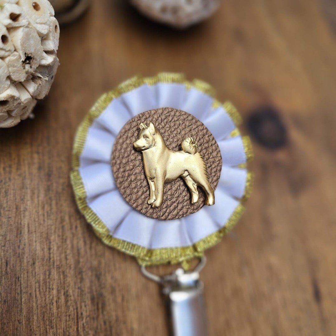 Akita Inu Rosette Number Clip: Dog Show Ring Clip - Etsy