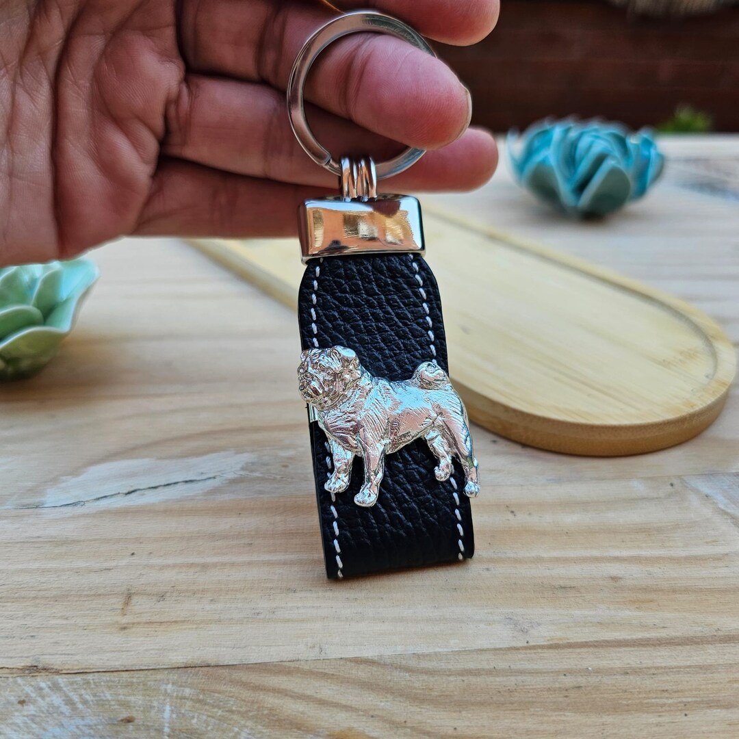 Pug Keychain, Pug Dog, Dog Collection, Handmade Pug, Dog Breeds ...