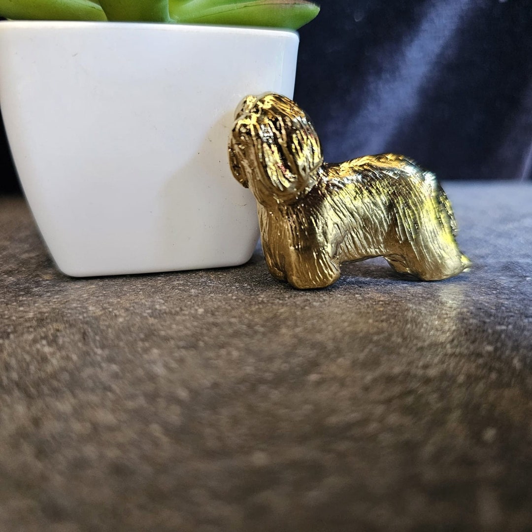 Gold Plated Havanese Dog Brooch: Pewter Dog Lover Gift - Etsy
