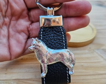 Siberian Husky Dog Keychain - Etsy