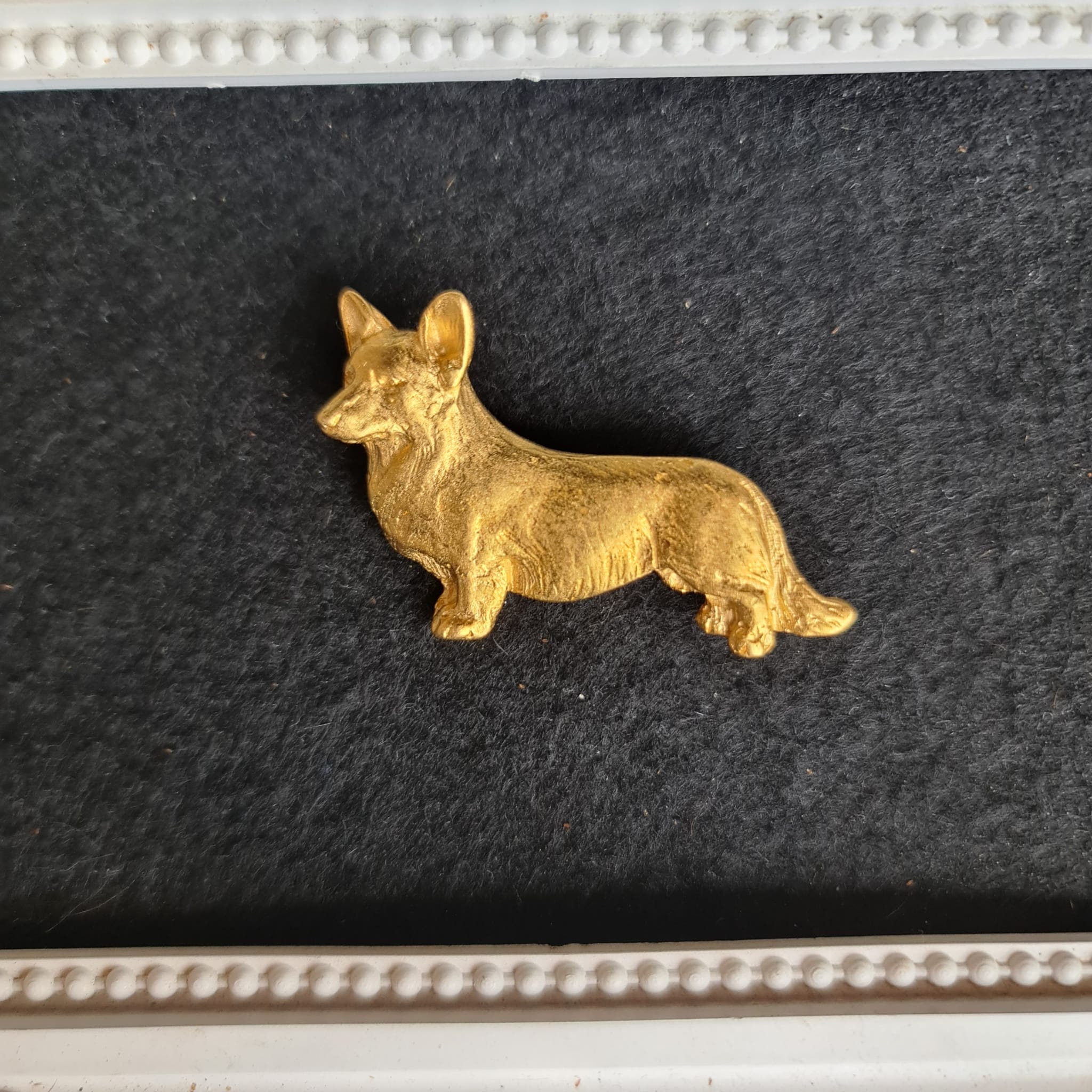 Welsh Corgi Cardigan Brooch Dog 24k Yellow Gold Plated Brooch - Etsy