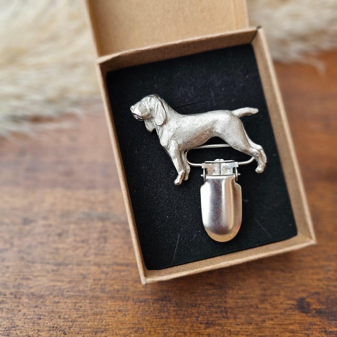 Italian POINTER NUMBER HOLDER Brooch – Dog Show Ring Clip - Dog Show ...