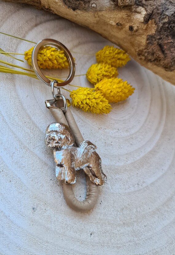 Bichon Frise Keychain Handmade Bichon Frise Dog Breeds - Etsy