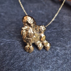 English Poodle Necklace, Poodle Art, Dog Jewelry, Poodle Pendant, Dog ...