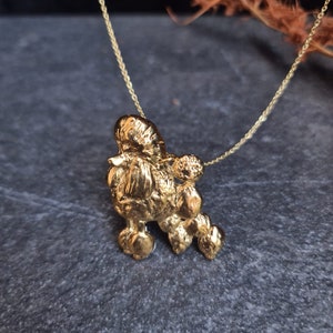 English Poodle Necklace, Poodle Art, Dog Jewelry, Poodle Pendant, Dog ...