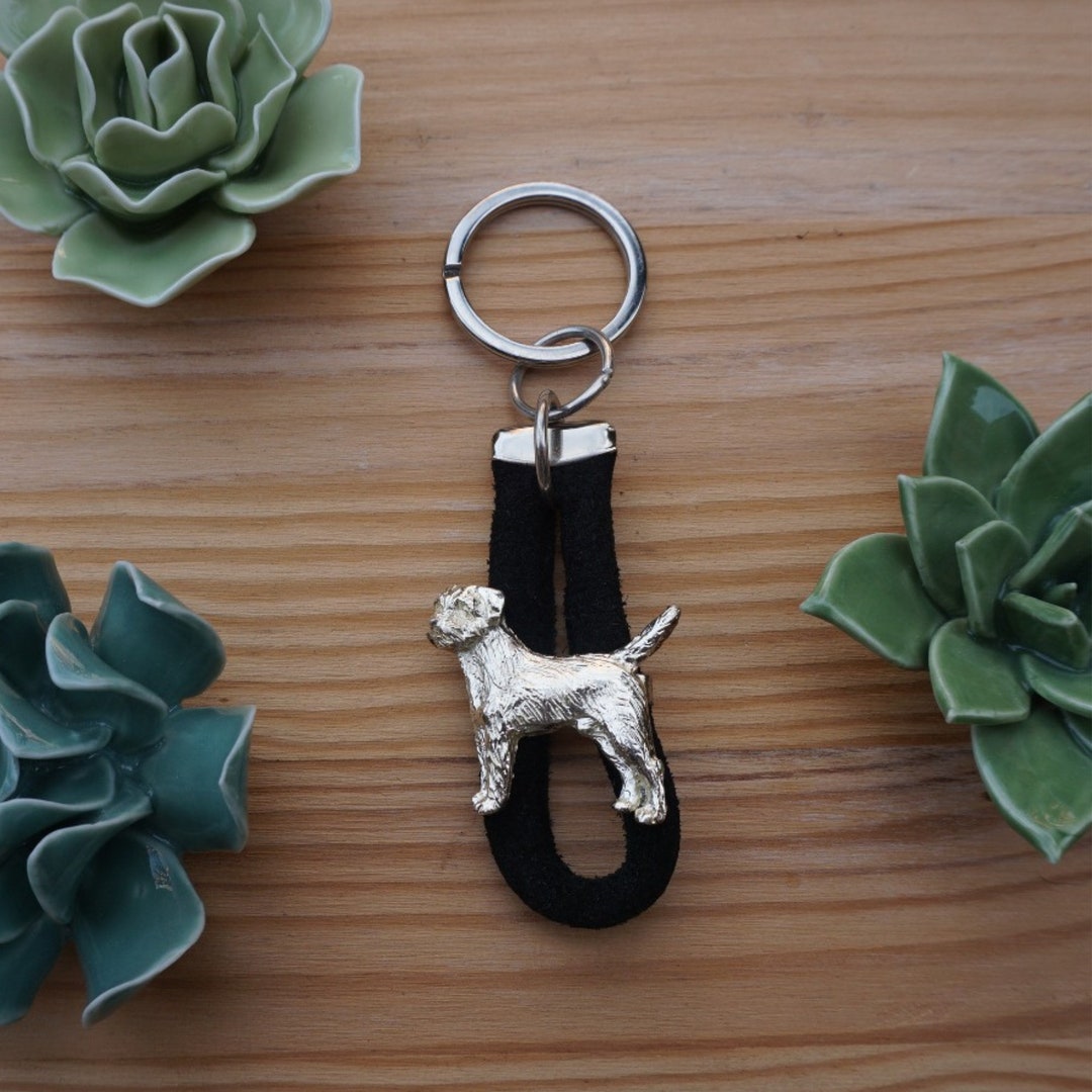 Border Terrier Keychain, Handmade Border Terrier Keyring ,dog Breeds ...