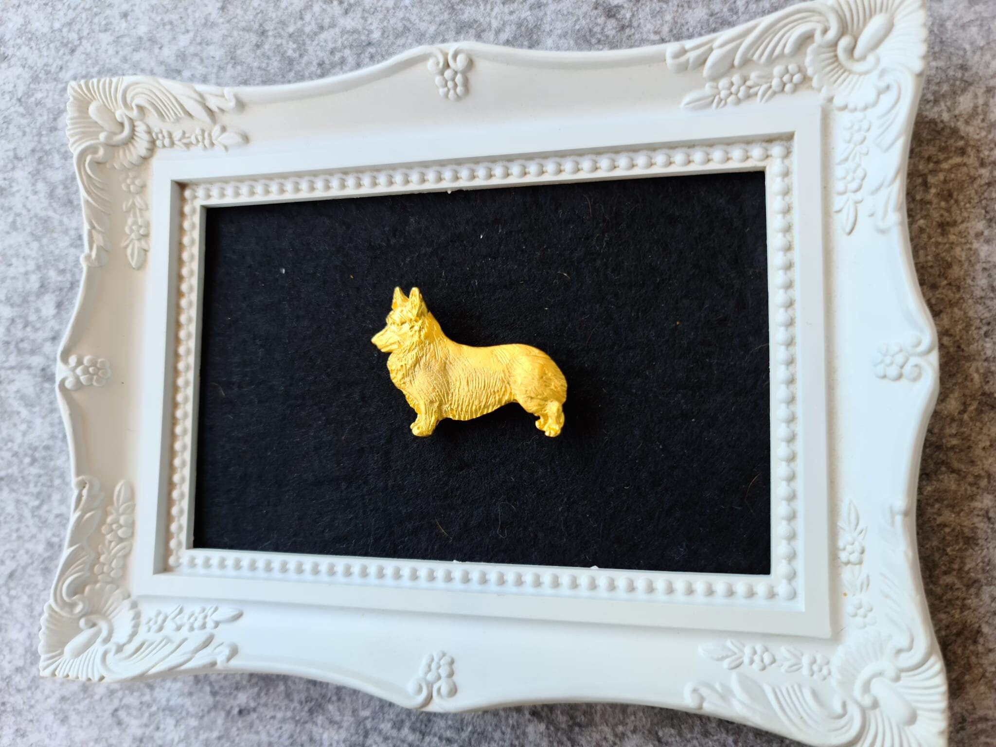 Welsh Corgi Pembroke Brooch Dog 24k Yellow Gold Plated Brooch - Etsy
