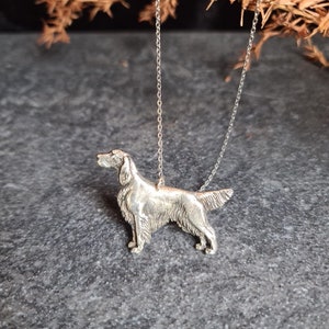 Irish Setter Necklace, Irish Setter Art, Dog Jewelry, Setter Pendant ...
