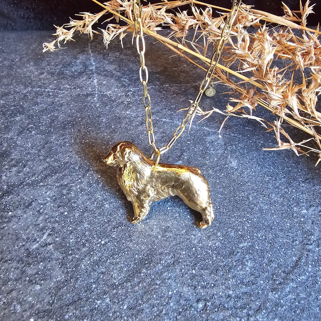 Australian Shepherd Pendant Necklace: Gold or Silver Plated Aussie Dog ...