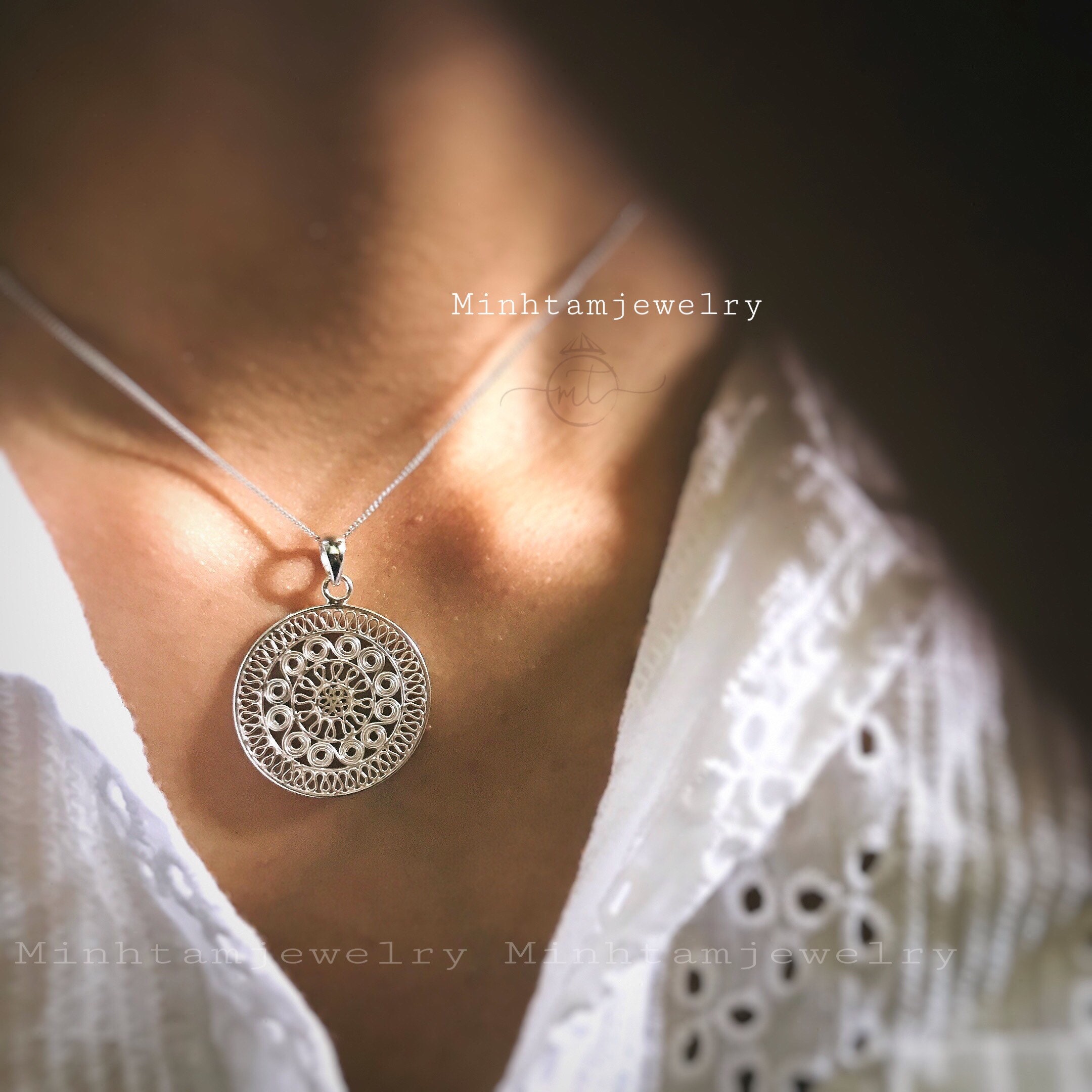 Vietnamese Jewelry traditional Drums Silver Pendant/bohemian | Etsy