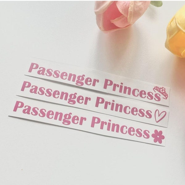 Passenger Princess Car Decals - Etsy Ireland