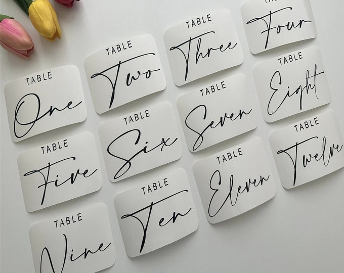 Vinyl Record Wedding Table Names / Table Numbers Festival Wedding Table ...