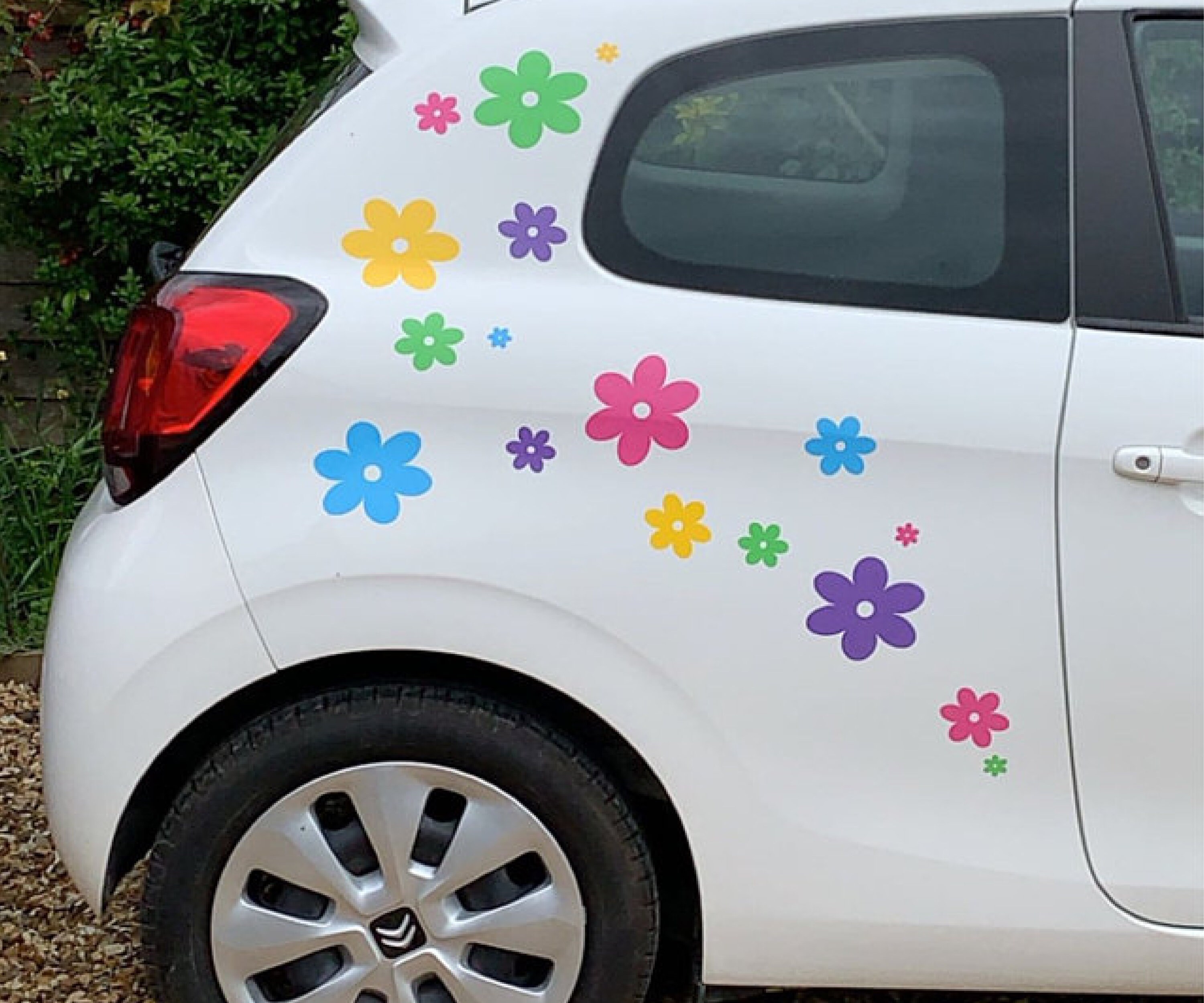 Flower Stickers Set Flower Decals Flower Stickers Bike | Etsy