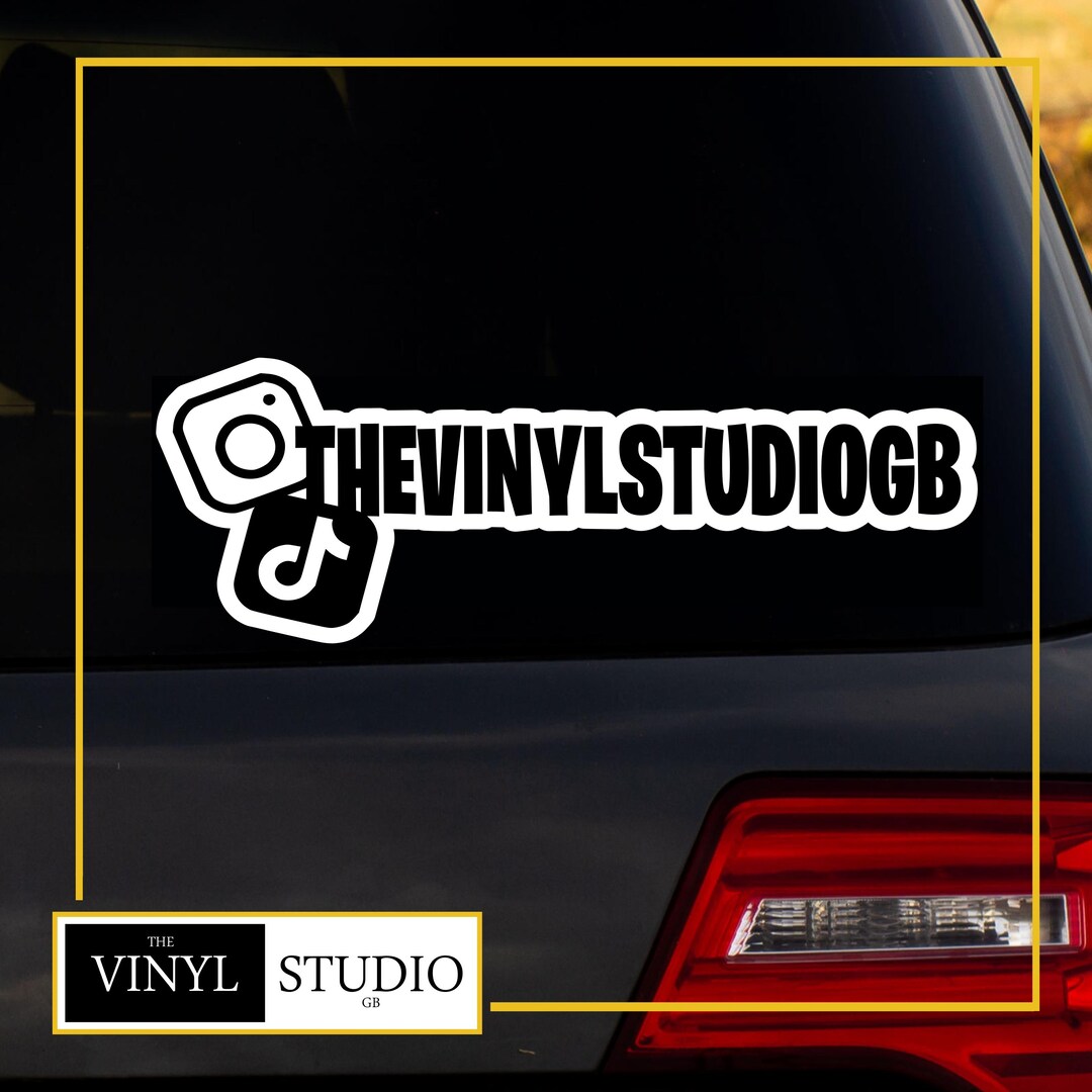 Personalised Instagram Decal - Car Decals - Social Media Sticker ...