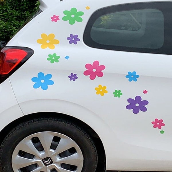 Flower Car Decal - Etsy